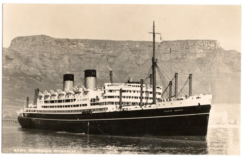 Vintage Real Postcard - O.S.M.V Dominion Monarch Cruise Ship | eBay.de