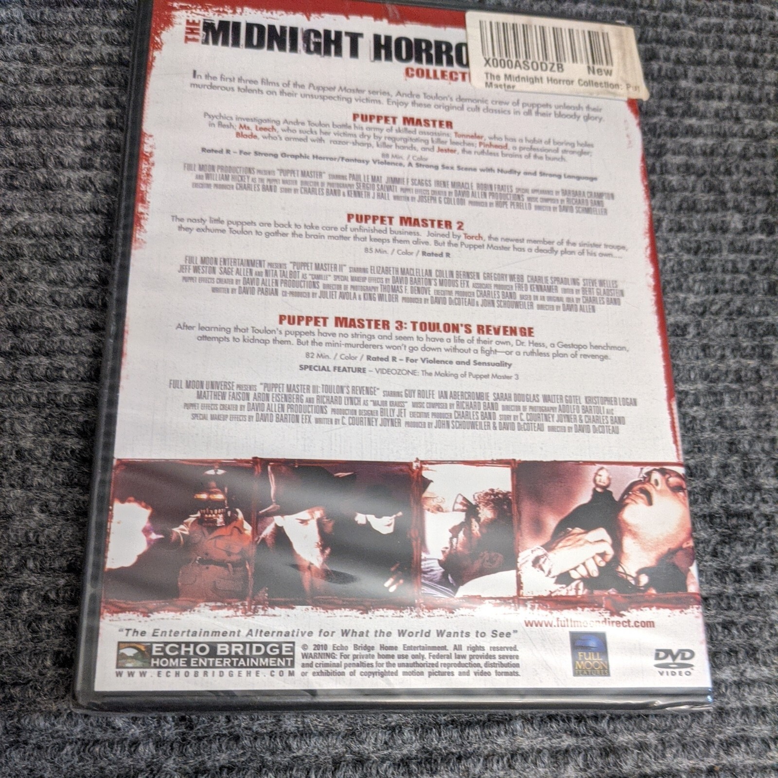 Midnight Horror Collection: Puppet Master (DVD, 2010) for sale online ...