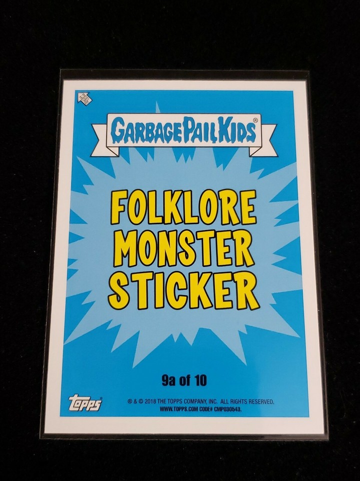 2018 Garbage Pail Kids Oh the Horror-ible 9a STONE FRIDA FOLKLORE GPK ...