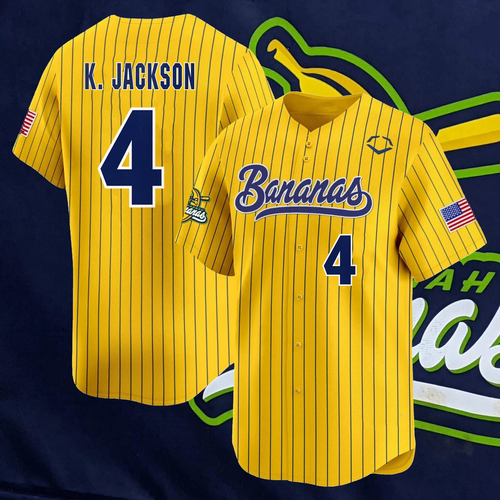 Savannah Bananas #4 KJ Jackson Baseball Jersey Shirt All Size AB35 | eBay