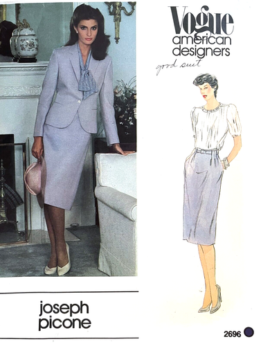 1970's VOGUE Misses' Jacket,Skirt Joseph Picone Pattern 2696 Size 14 ...