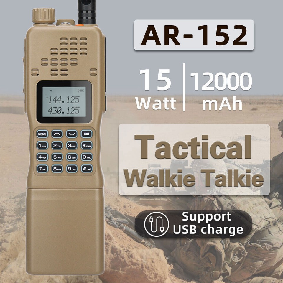 BAOFENG AR152 WALKIE TALKIE HANDHELD LONG RANGE RECHARGEABLE HAM RADIO ...