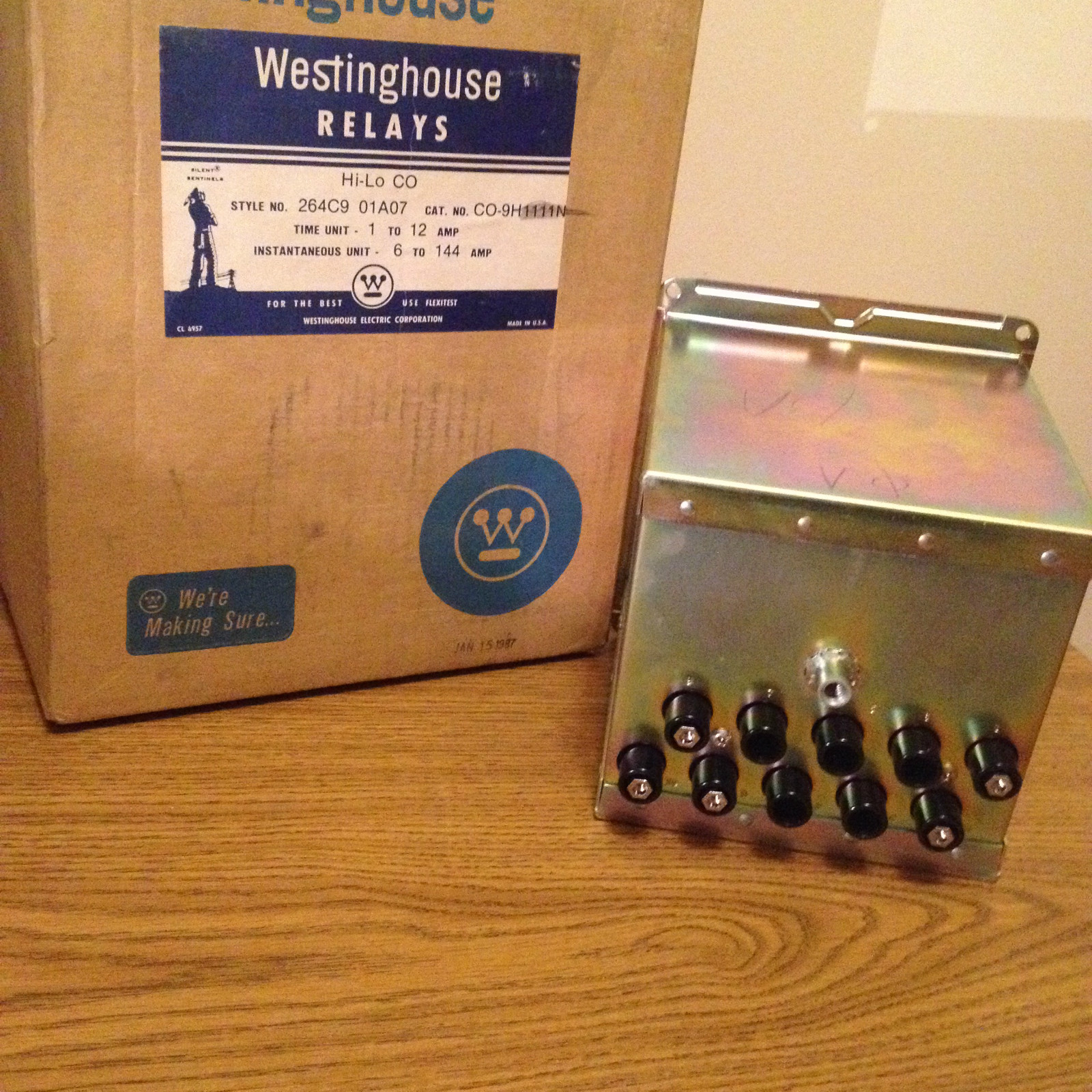 WESTINGHOUSE 264C9 01A07 CAT NO.CO-9H1111N OVER CURRENT RELAY | eBay