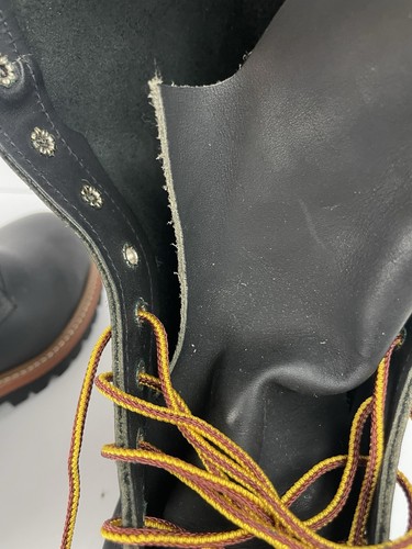 RED WING 2218 Steel Toe Black Logger Boots / Work Boots Men’s 12 E USA ...