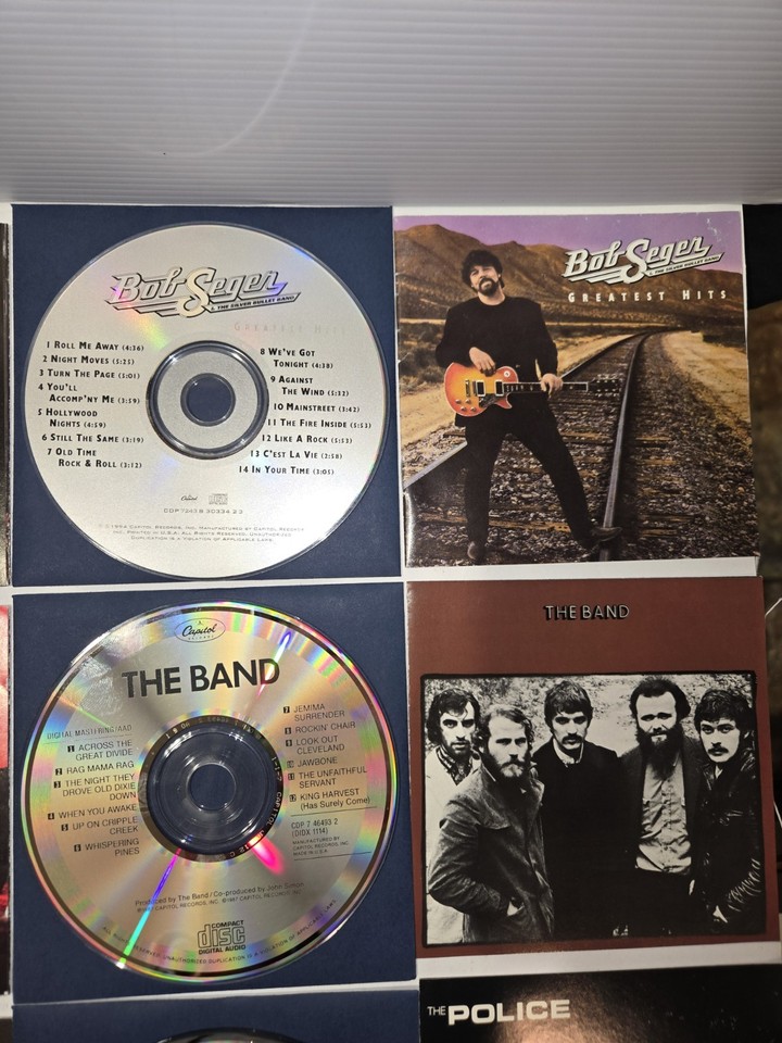 CLASSIC ROCK 9 CD LOT - Police, Radiohead, Band, etc.- PLEASE READ ...