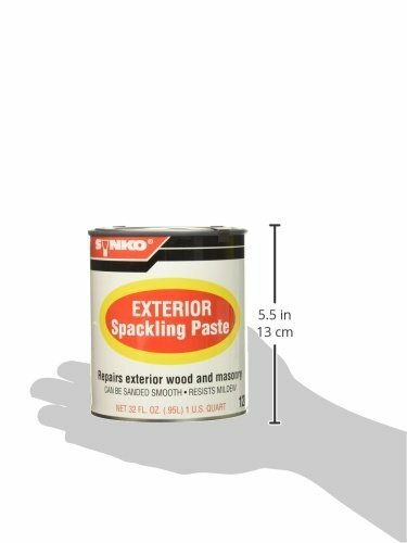 SYNKO Exterior Spackling Paste Spackle Repairs Wood, Masonry, Stucco 1 ...