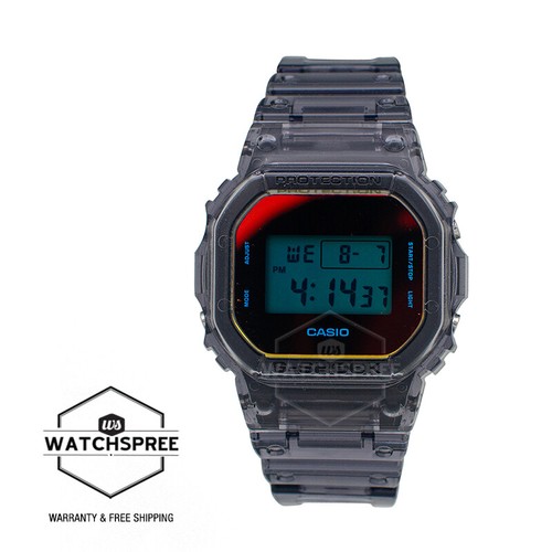 Casio G-Shock Beach Time Lapse Translucent Grey Resin Band Watch DW ...