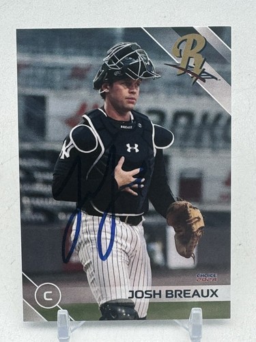 2024 Scranton Wilkes Barre RailRiders Josh Breaux RC Rookie NY Yankees ...