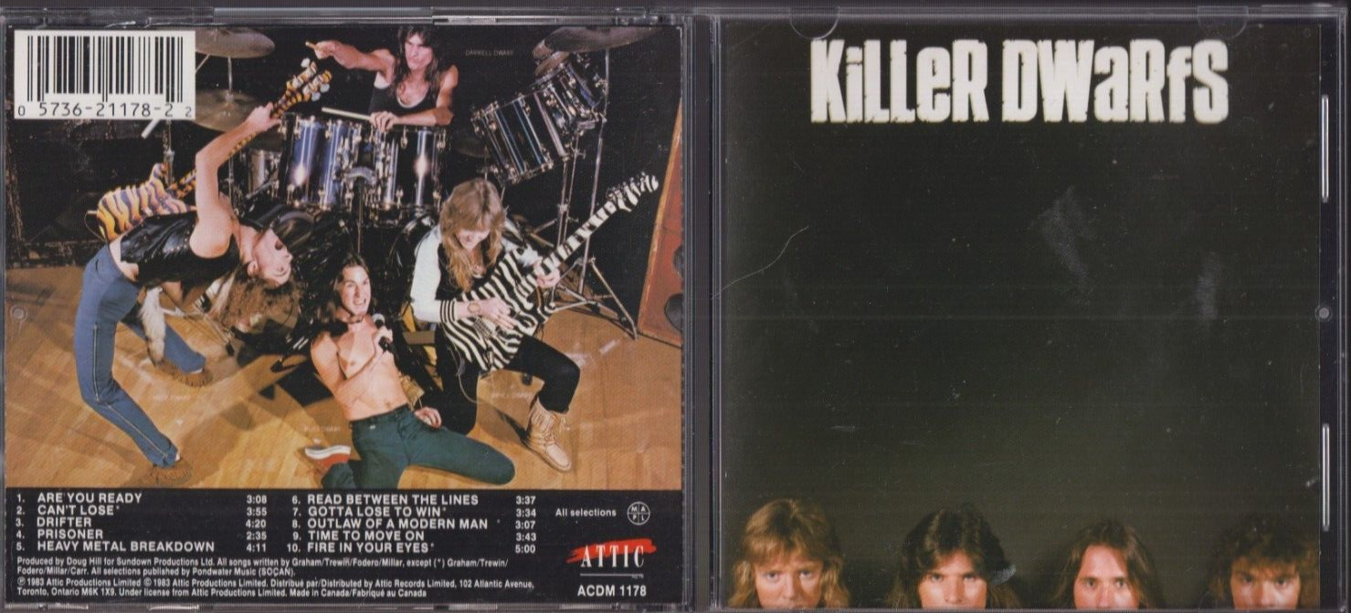 1 CENT CD Killer Dwarfs – Killer Dwarfs / Canadian heavy metal band ...