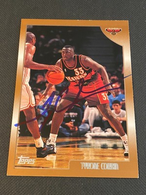 Tyrone Corbin Signed 1998-99 Topps Card Auto Atlanta Hawks NBA ...