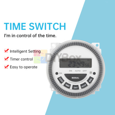Digital Electronic Timer Programmable Cycle Time Controller Smart Time ...