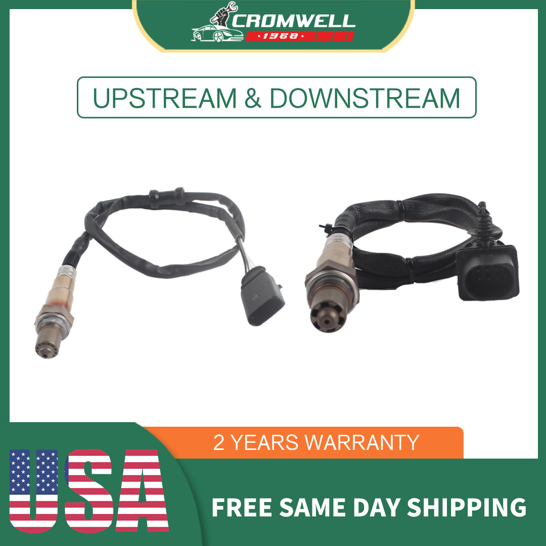 2PCS O2 Lambda Oxygen Sensors Upstream & Downstream For Volkswagen ...