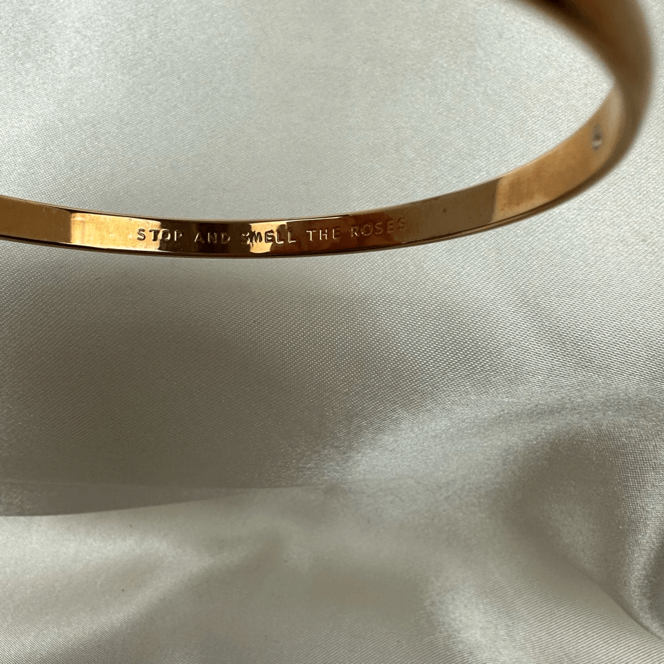 Kate Spade bronze slim stackable bangle. Stop and Smell the Roses ...