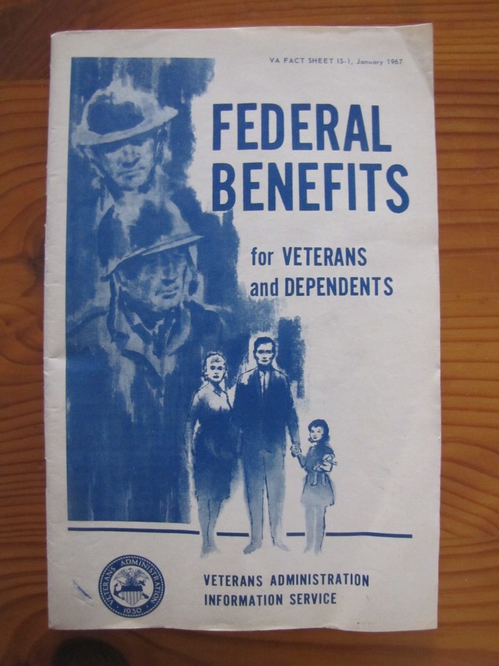Vtg Federal Benefits for Veterans and Dependents Military VA Fact Sheet ...