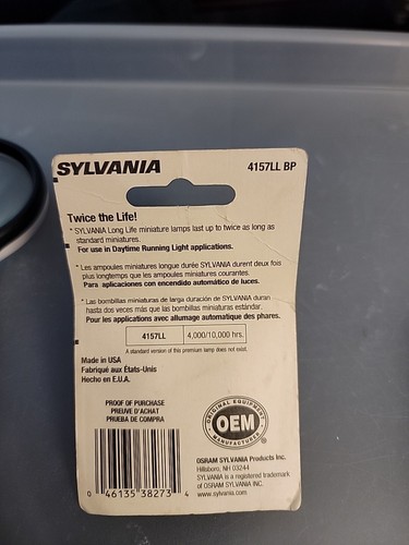 Sylvania Long Life Automotive Replacement Bulbs 4257 LL Bp/ 12v12v | eBay