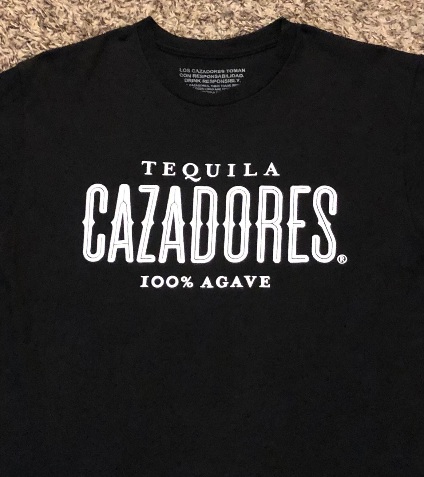 Cazadores Official 100% Agave Tequila Men's Black T-S… - Gem