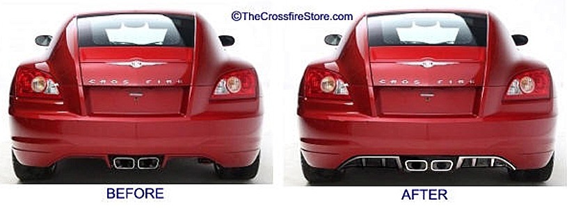 Chrysler Crossfire 2004-09 Sport Rear Fascia Accent Panels - 2pc HCA ...