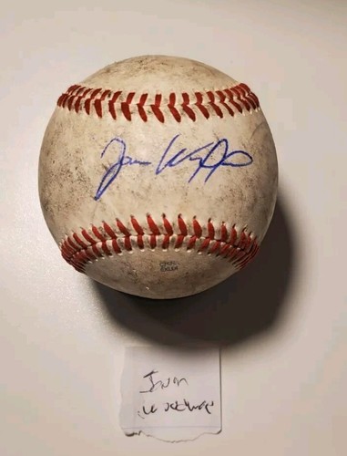 Autographed Baseball game used JASON WOODWARD Milwaukee Brewers | eBay