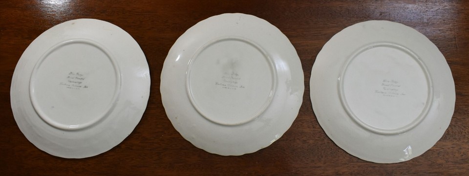 Midcentury Southern Potteries Blue Ridge Plate Set of 3 Signed Vintage ...