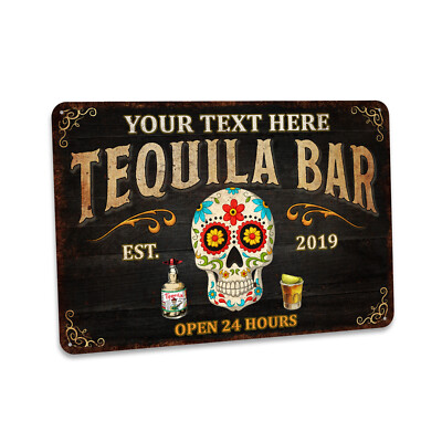 Custom Tequila Bar Sign Home Bar Decor Margarita Bar Metal Sign Pub ...