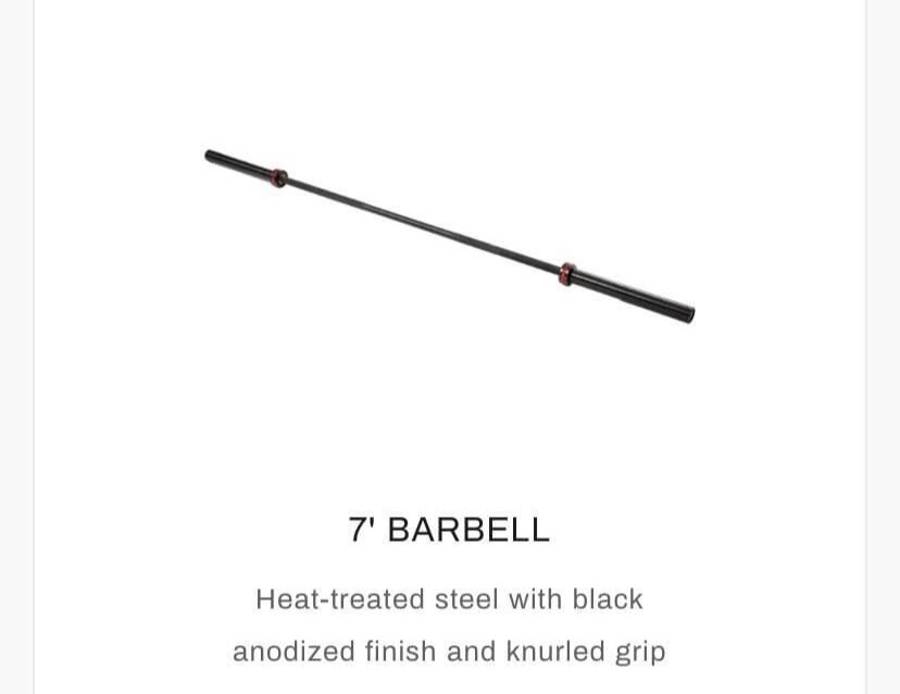 Ethos 7’ Olympic Barbell, 2” diameter, new in box, unopened. | eBay