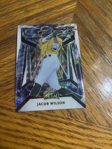 Jacob Wilson 2023 Leaf Metal Draft Camo Pulsar 1/1 Oakland A’s ...