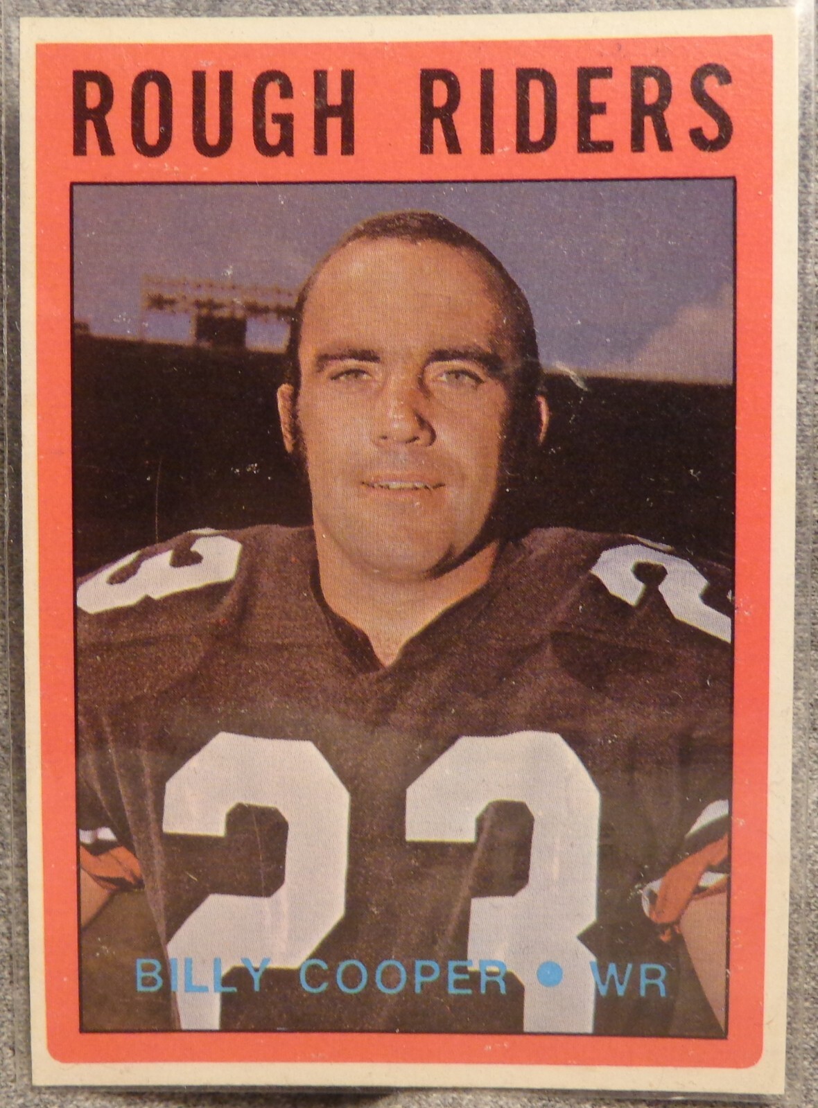 1972 OPC CFL Football Card #75 Billy Cooper - Rough Riders - NM | eBay