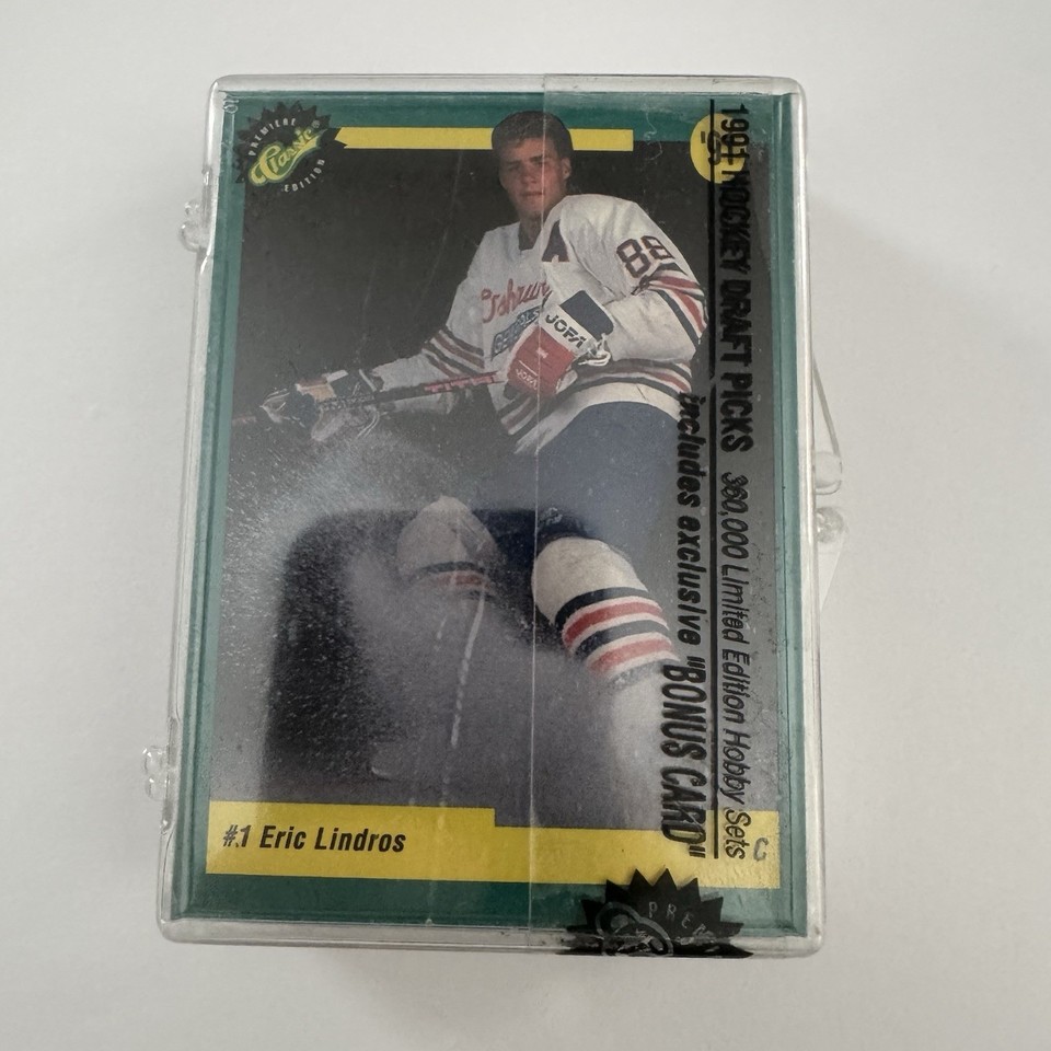 1991 Classic Hockey Draft Picks Complete Sealed Set Eric Lindros RC ...