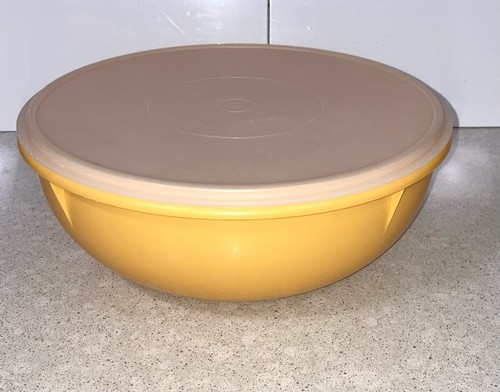 Vintage Tupperware Large 26 Cups Gold Fix N Mix Bowl with Seal #274 | eBay
