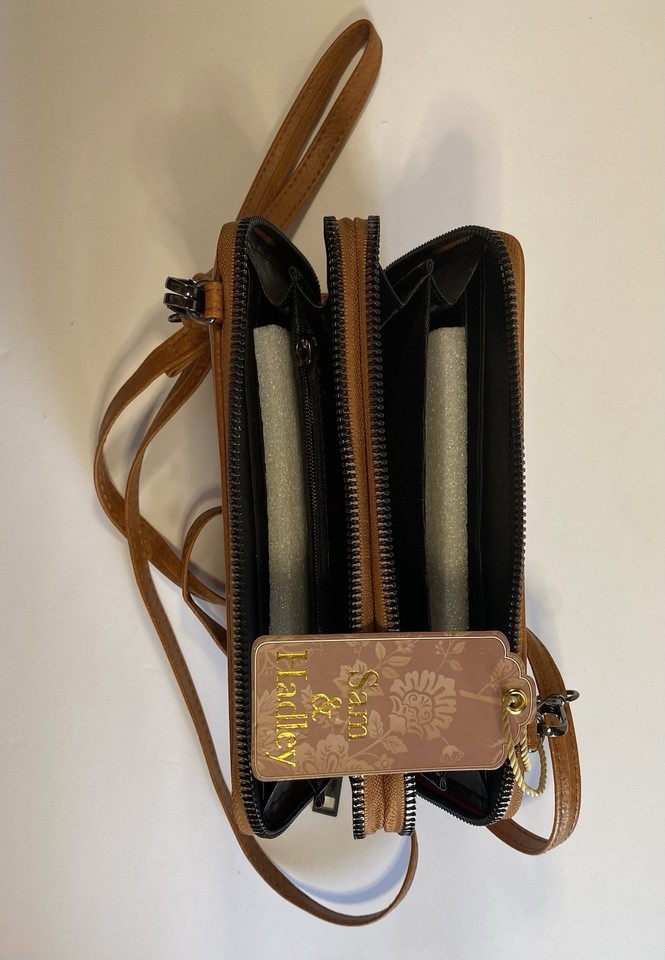 Sam and Hadley Purse Womens Small Brown Studded Handbag Strap Crossbody ...