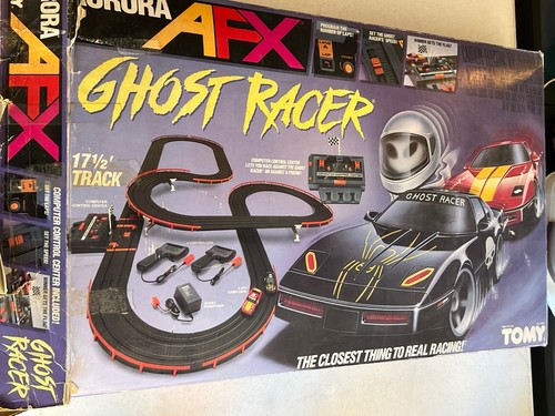 Aurora AFX Ghost Racer Slot Car Set 1987 Tomy 8607 Complete with cars ...