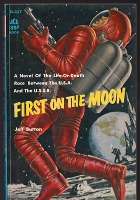 First on the Moon Jeff Sutton Vintage Science Fiction Pulp Paperback ...