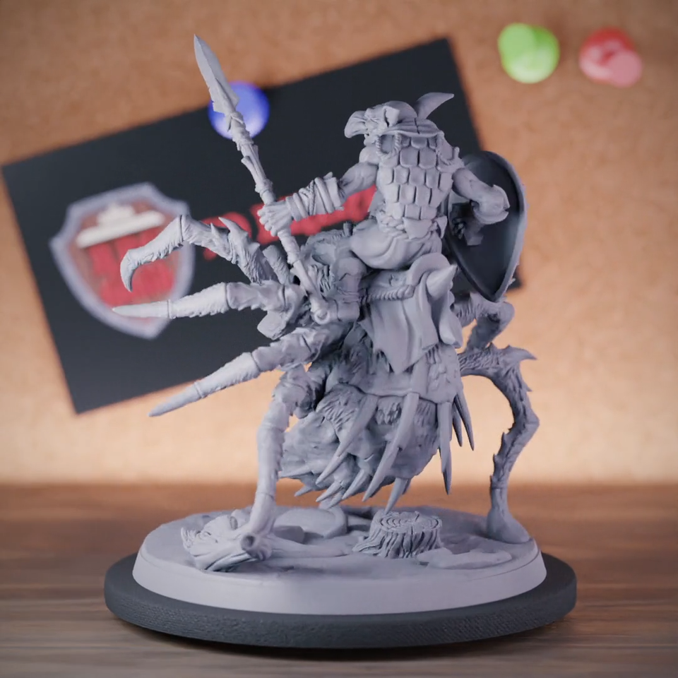 Goblin Rider Miniature Spider Rider Mini Goblin Dungeons and Dragons ...