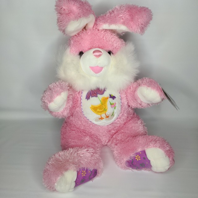 Dan Dee Hoppy Hopster Bright Pink With Duck Belly Easter Bunny Rabbit ...