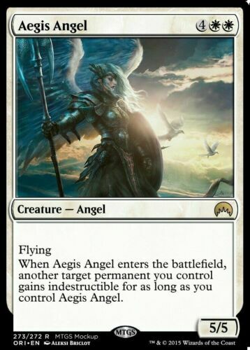 Aegis Angel Magic Origins Rare Light Play LP MTG Magic DNA GAMES | eBay