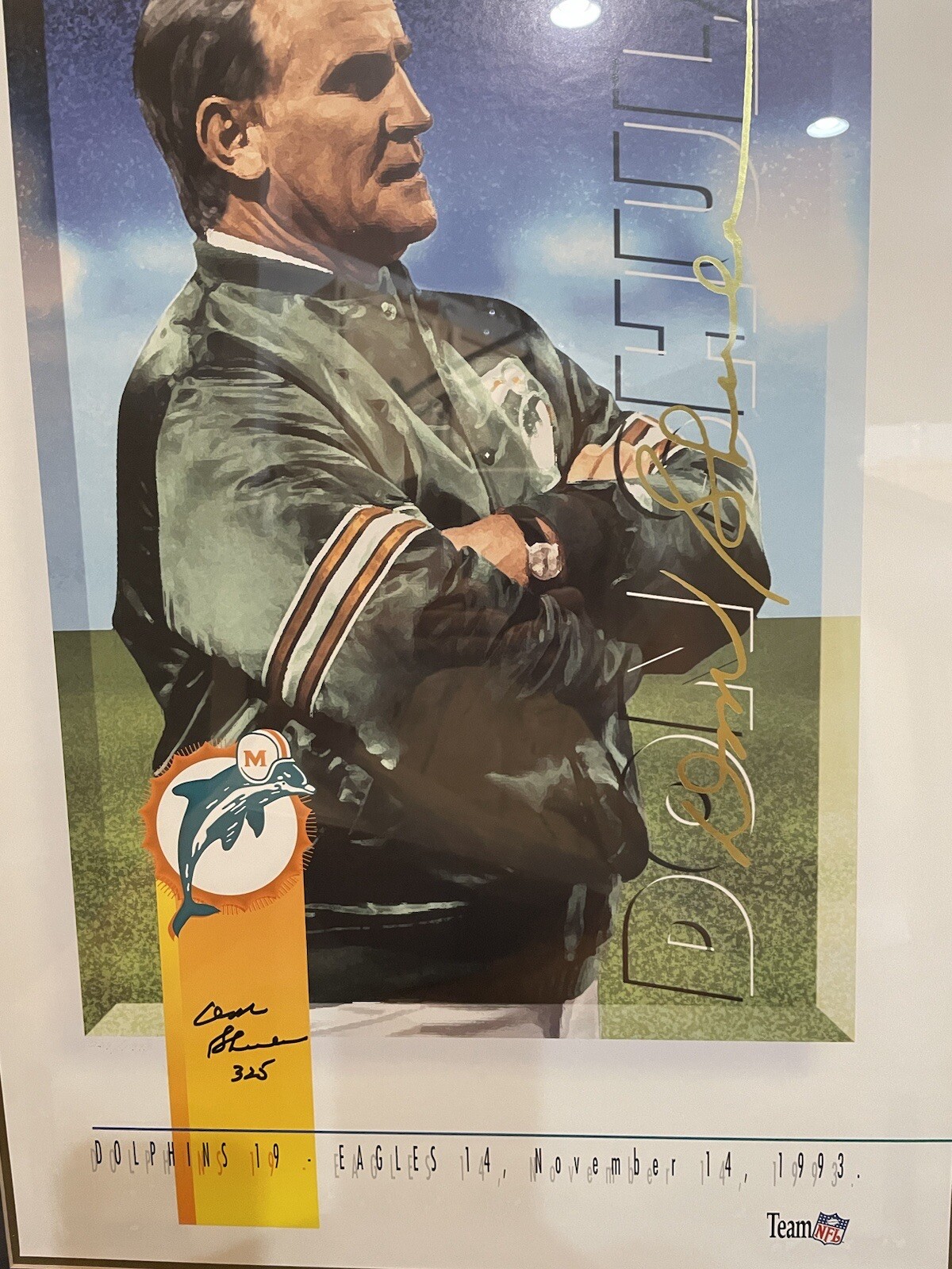 Don Shula signed customed framed with authentic autograph. 27x32 | eBay