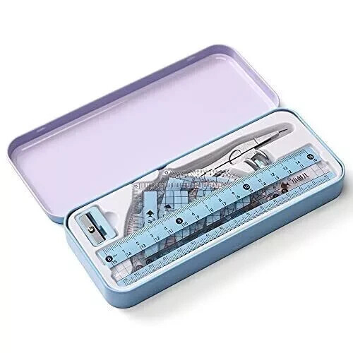 8 Pieces Math Geometry Kit Set Student Supplies with Shatterproof Iron ...