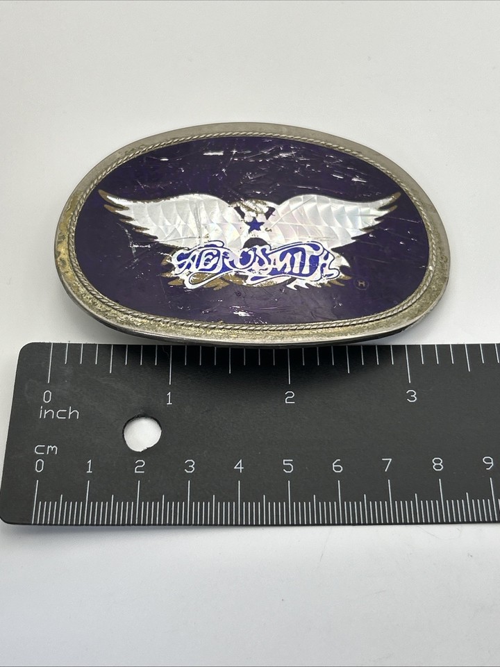 AEROSMITH METAL PRISM VINTAGE 1978 PACIFICA COLLECTIBLE BELT BUCKLE ...