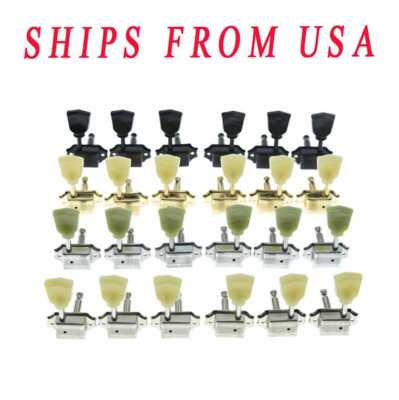 Wilkinson 3x3 Deluxe Guitar Tuners Tuning Keys W/ String through Post ...