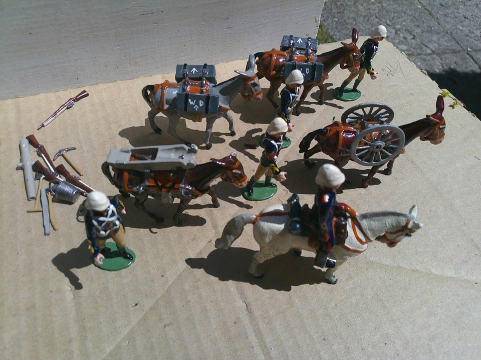 Under 2 Flags, Victorian British Mountain Mule Artillery set, 54mm ...