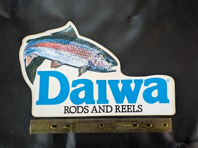 Vintage Daiwa Rods and Reels Sticker Decal Gangi Studios 11819 12 x 10 ...