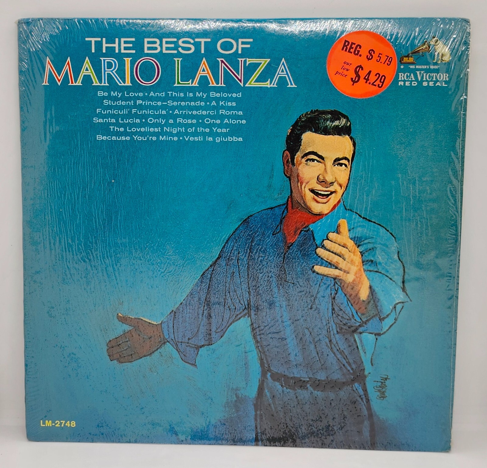 THE BEST OF MARIO LANZA (LP, 1964) RCA VICTOR RED SEAL RECORDS #LM-2748 ...