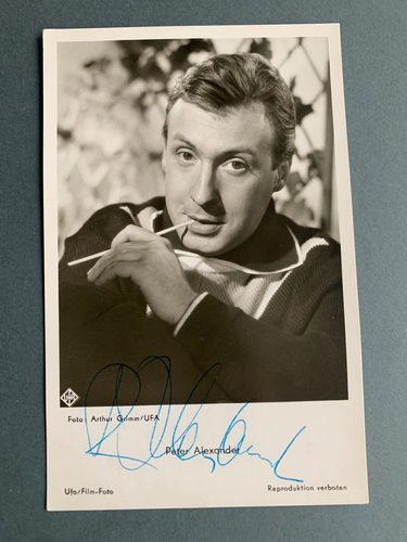PETER ALEXANDER (†2011) signed seltene Autogrammkarte 9x14 Autogramm ...