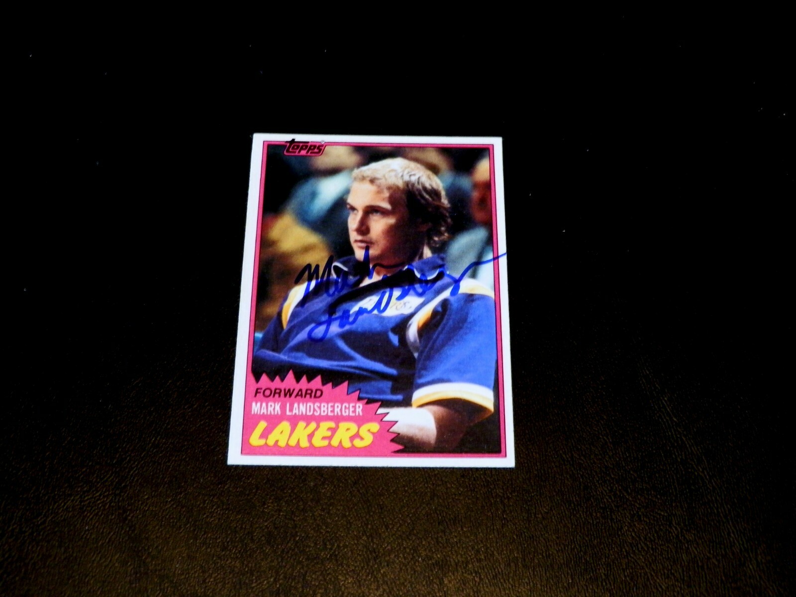 Mark Landsberger 1981 Topps #78 Autographed LA Lakers Card '80s Auto ...