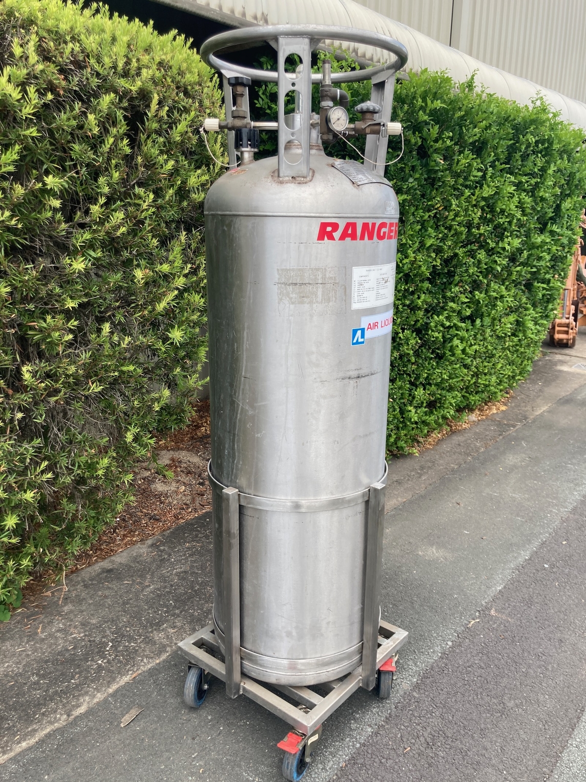 Air Liquide Ranger 180-3.9 180L Litre Liquid Nitrogen Oxygen Argon Tank ...