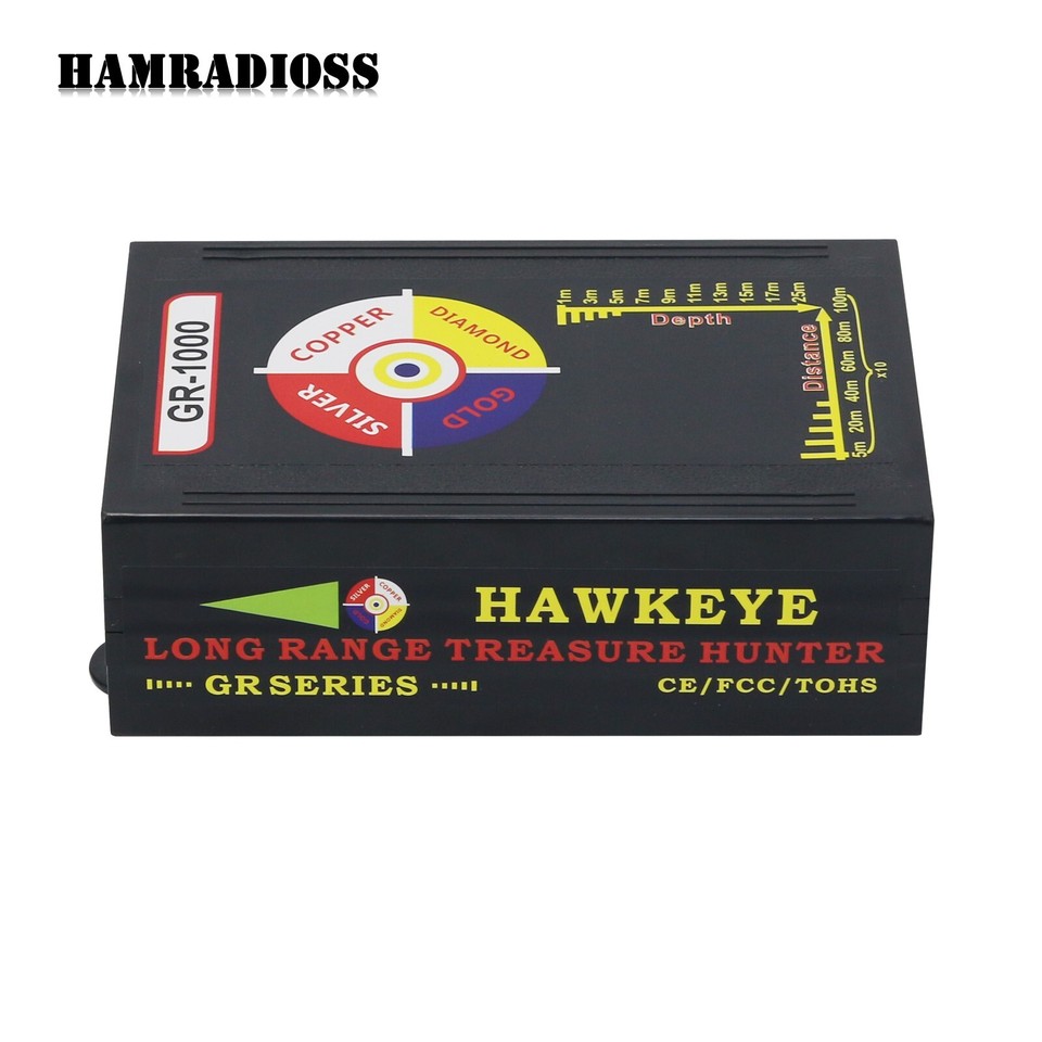 HAWKEYE GR-1000 Plus Gold Detector Treasure Hunter Metal Detector w ...