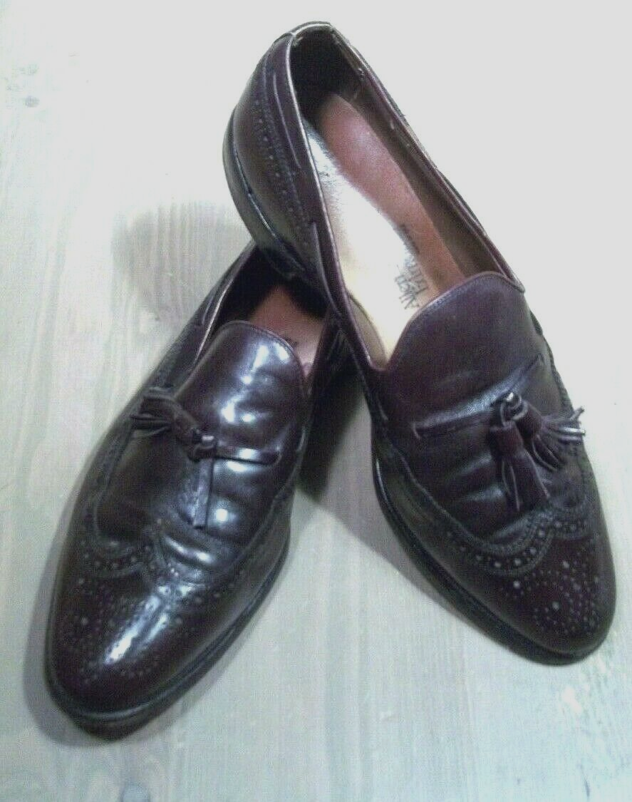 Allen Edmonds Leather Burgundy Manchester Dress Formal Wingtip Loafer ...