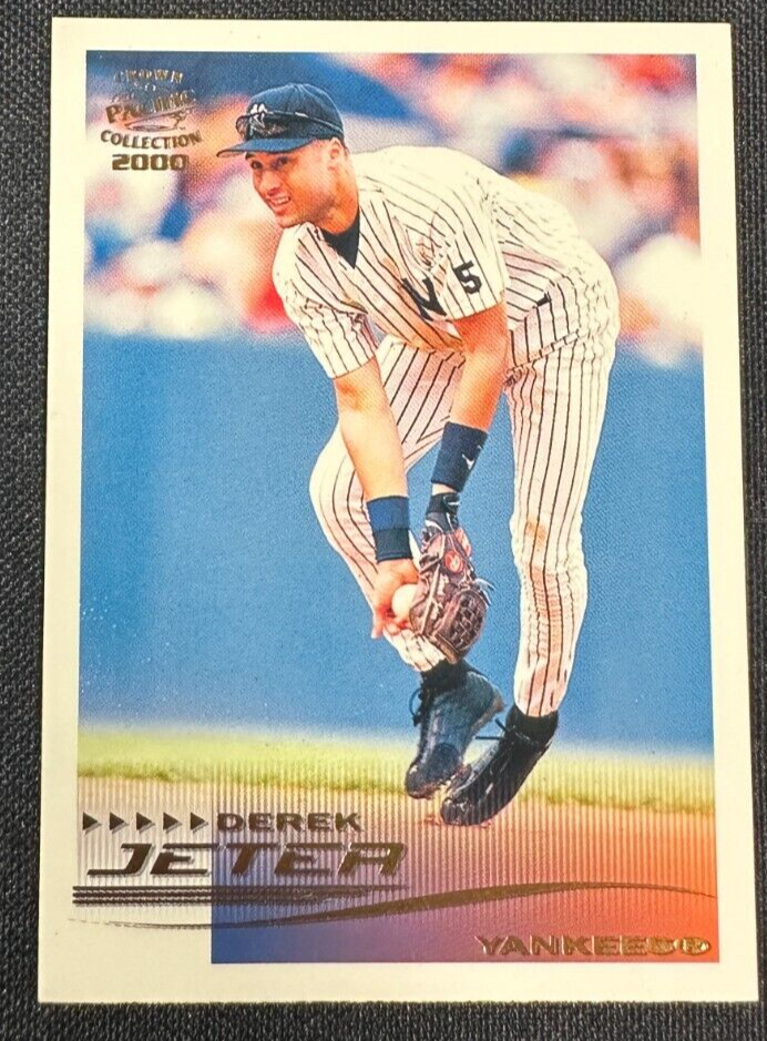 2000 Pacific Crown Collection Baseball Card Derek Jeter #189 nrmt-mint ...
