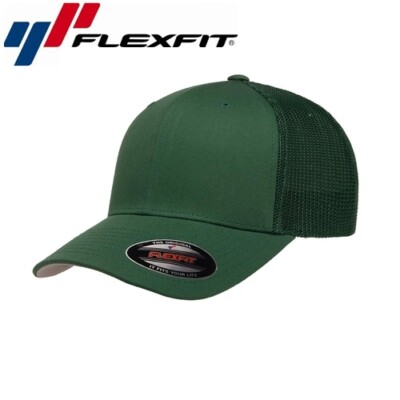 Flexfit Mesh Trucker Baseball Cap Uni/One Size Grün | eBay