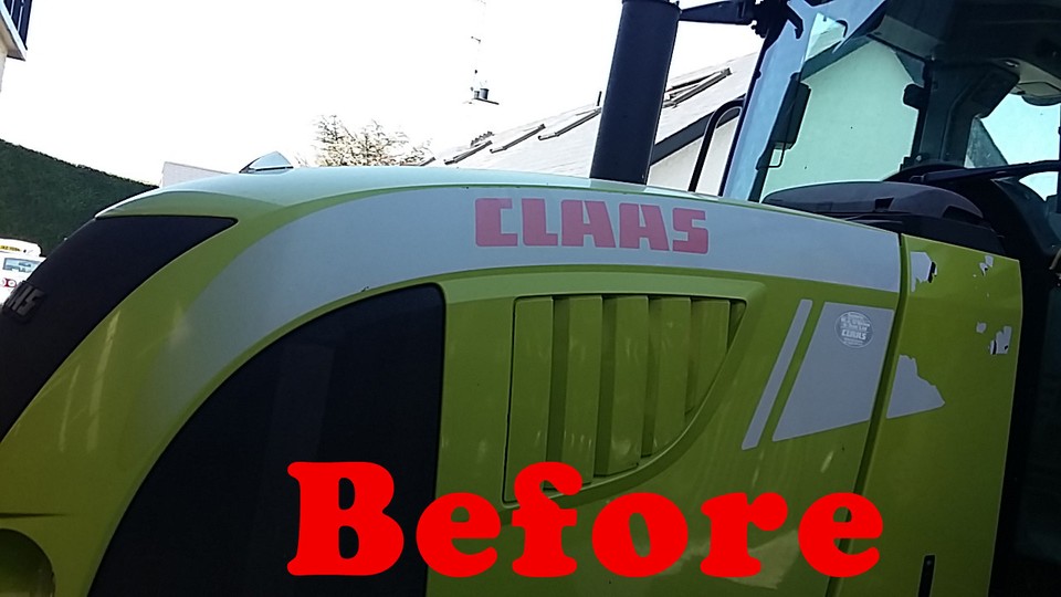 Claas Arion / Ares 500 600 series tractor bonnet stickers / decals ...